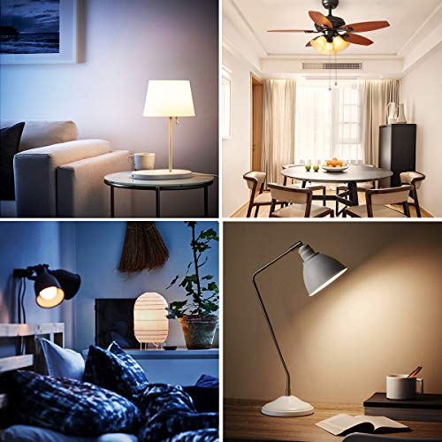 ILC RGB LED Color Changing Light Bulb, 40W Equivalent, 450LM, 2700K Warm White 5W E26 Screw Base RGBW, Flood Light Bulb- 12 Color Choices - Timing Infrared Remote Control (4 Pack)