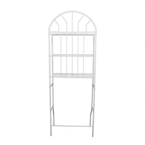 BAIODNB Over The Toilet Storage Rack, 3 Tier Over The Toilet Storage Cabinet Toilet Shelf, Space Saver Bathroom Organizers Over Toilet for Bathroom, Restroom, Laundry(White)
