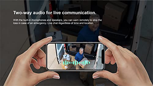 Aprilmin Security Cameras Indoor/Outdoor Spotlight & Siren 1080P Battery Powered WiFi Cameras, AI Motion Detection,PIR Sensing,Color Night Vision, 2-Way Talk, IP65, SD/Cloud,Vicohome App