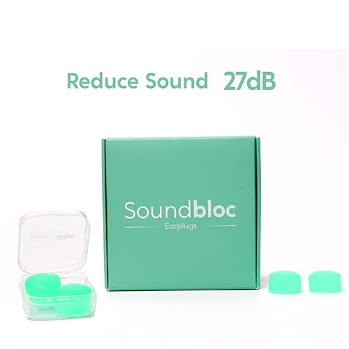Aurora Silicone Ear Plugs Soundblocâ˘- 6 Pairs Quiet Ear Plugs for Sleep Moldable Ear Plugs Custom Ear Plug Ear Plugs for Noise Reduction Reusable Soft Silicone Earplugs The Earplug for Sleep Size S/M