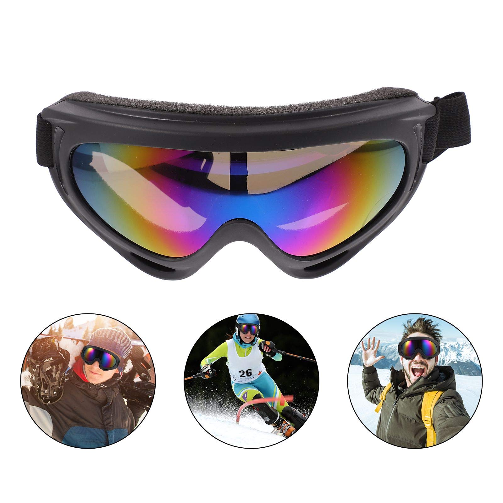 Abaodam 1 Pair Windproof Skiing Riding Cycling Eyeglasses Outdoor Sports Goggles Bike Part