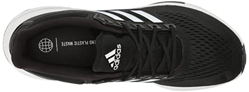 adidas Men's EQ21 Running Shoe, Black/White/Grey, 10.5