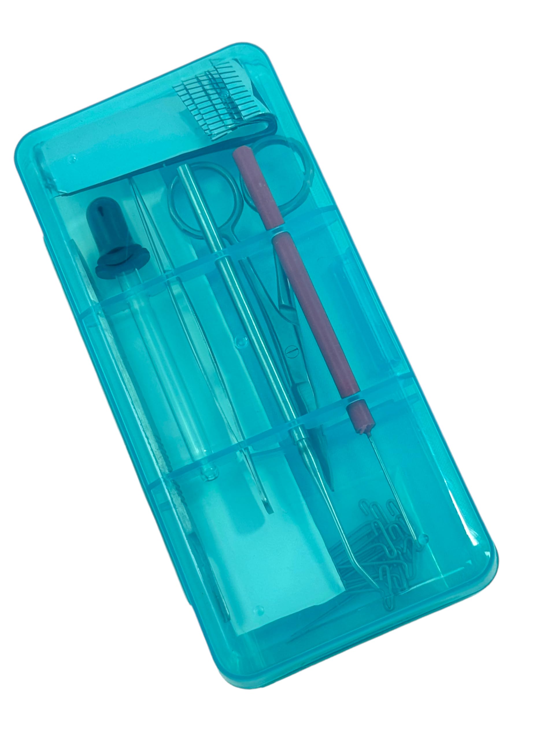 ArTLaB Premium -Precision Dissecting Dissection Kit 25 Piece Biology Dissecting Kit -Stainless Steel Instruments Scalpel handle Blades & T-Pins Biology Students & Faculty Autoclavable Transparent Case