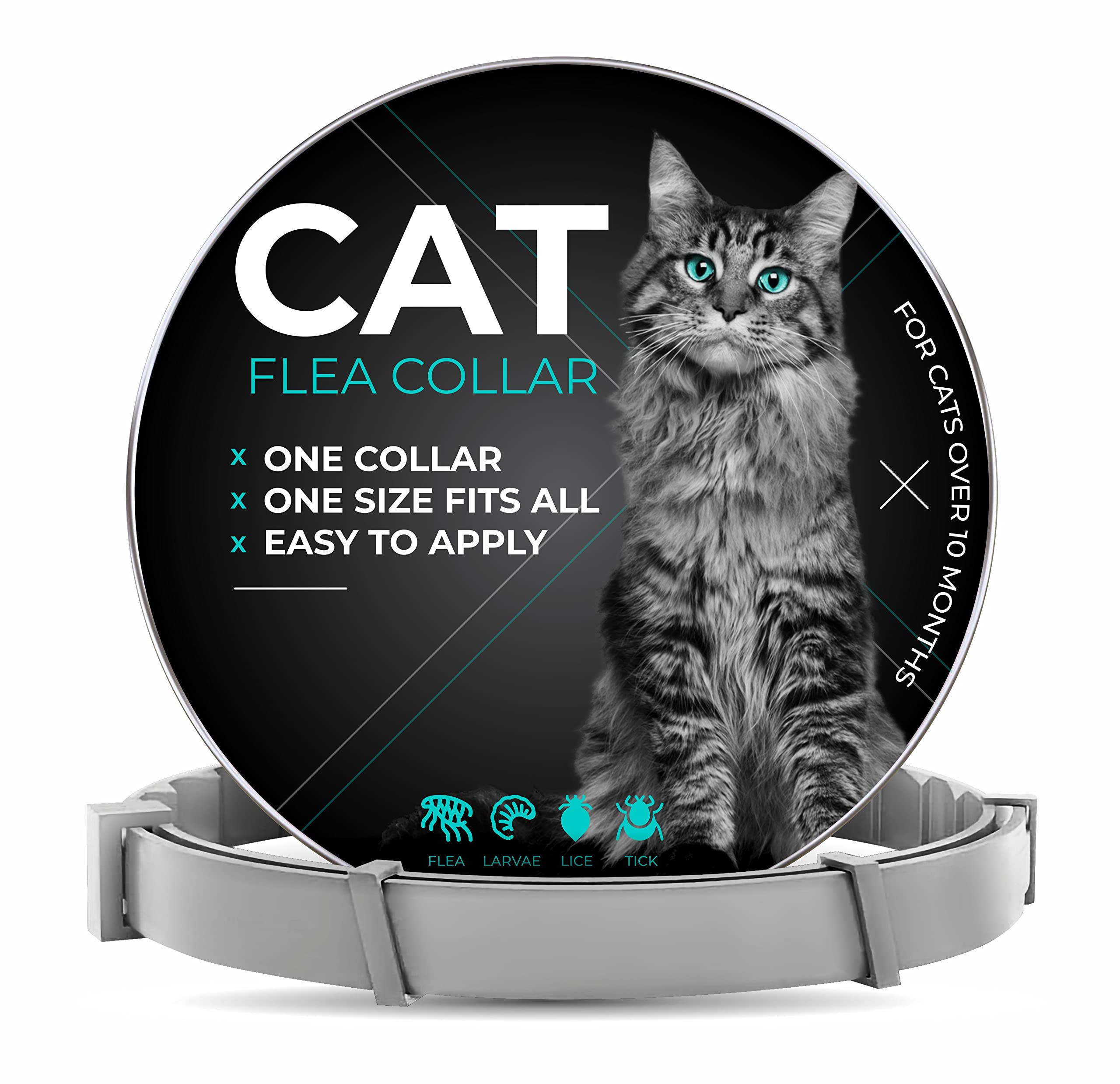 Flea and Tick Prevention for Cats - Adjustable - One Size Fits All