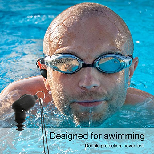 IP68 Professional Waterproof Wireless Bluetooth Earphone, Mini Wireless Bluetooth V4.2 Earbud Sport Headphone Sweat Proof Stable Fit in Ear Workout Headset for Underwater Sport Swimming Diving