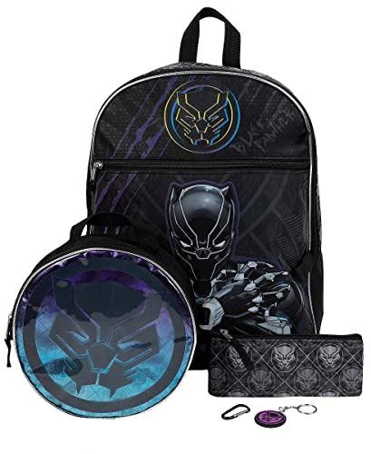Bioworld Marvel Comics Black Panther 5-Piece Backpack Set