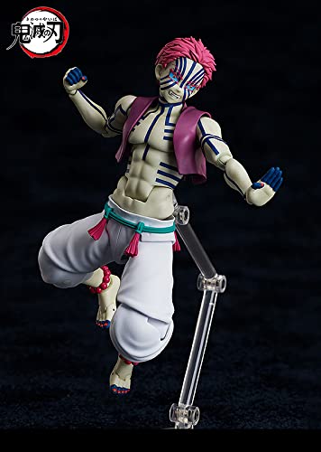 FREEing Demon Slayer: Kimetsu no Yaiba: Akaza Figma Action Figure, Multicolor
