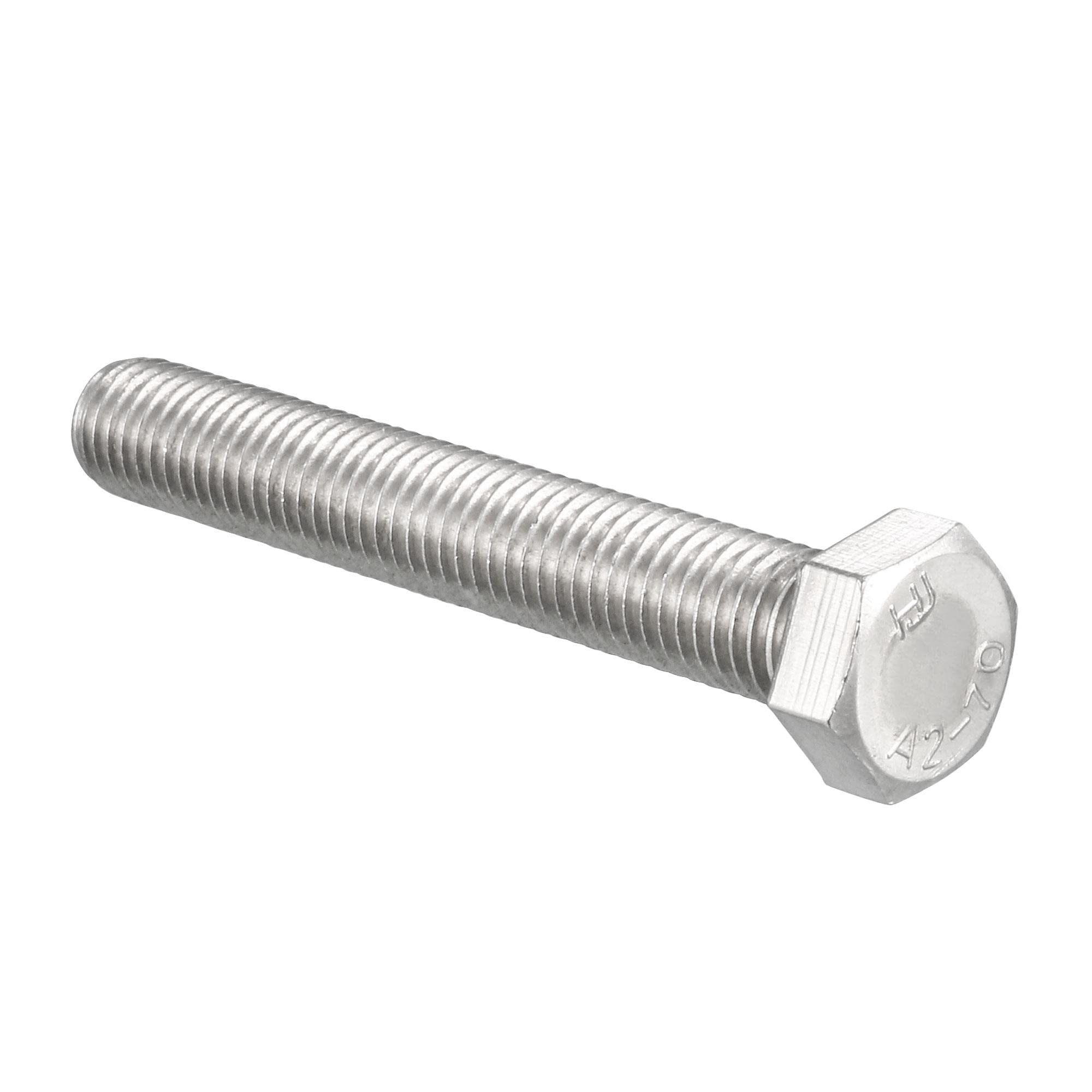 uxcell M12x 80mm Hex Bolts 304 Stainless Steel Hexagon Screw Bolt 5pcs