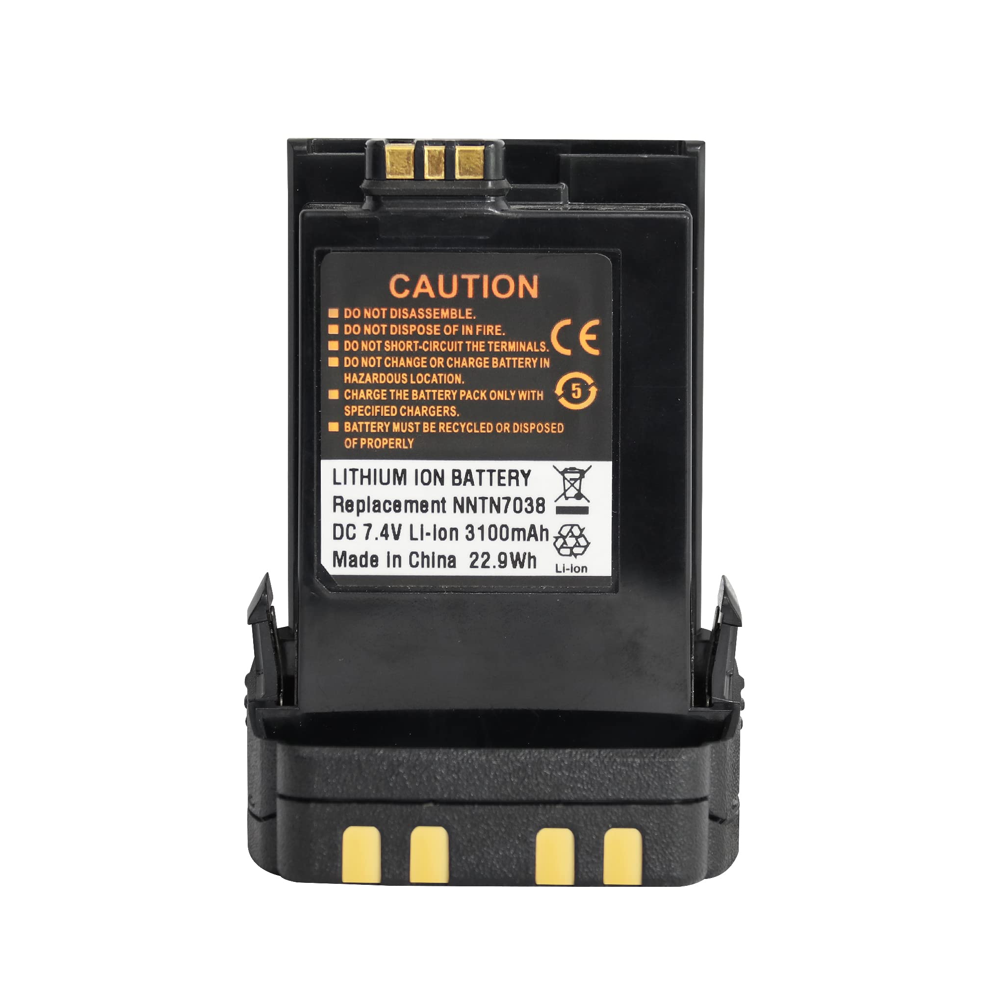 VBLL NNTN7038 Non IMPRES Battery 3100mAh 7.4v Li-ion for APX8000 APX7000 APX6000 APX8000XE APX7000XE APX6000XE