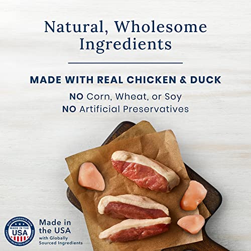 Blue Buffalo Nudges Jerky Cuts Natural Dog Treats, Chicken and Duck, 16oz Bag