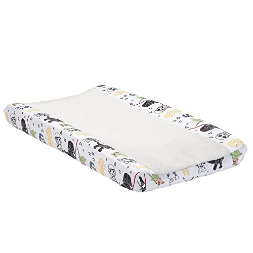 Lambs & Ivy Star Wars Classic Changing Pad Cover - Yoda/Darth Vader/R2-D2/C-3PO