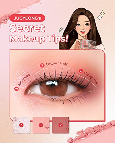 AMTS x True Beauty Edition - Some Love EyeShadow Makeup Palette | Matte Shimmer Metallic, Long Lasting, Cheek blush, All My Things, K Beauty, Pink Gold makeup