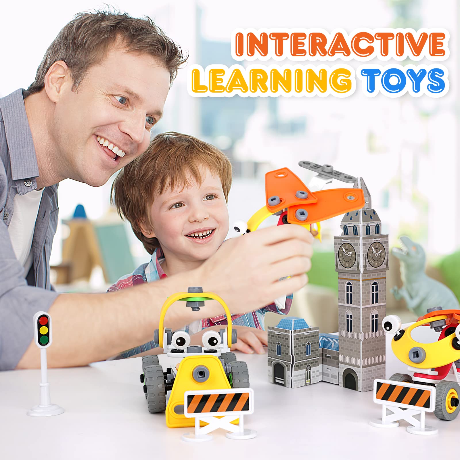 Abellzos STEM Building Toys, Erector Sets for Kids Ages 4-8, 178 Pieces Engineering Construction Kit with Tools, Creative Activity Birthday Gift for Boys Girls