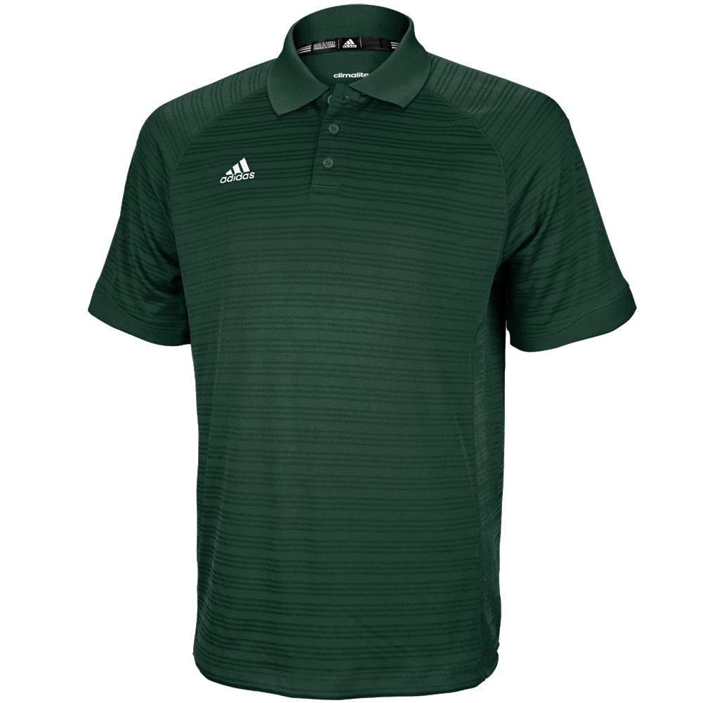 adidas Men's Climalite Select Polo, Dark Green Medium