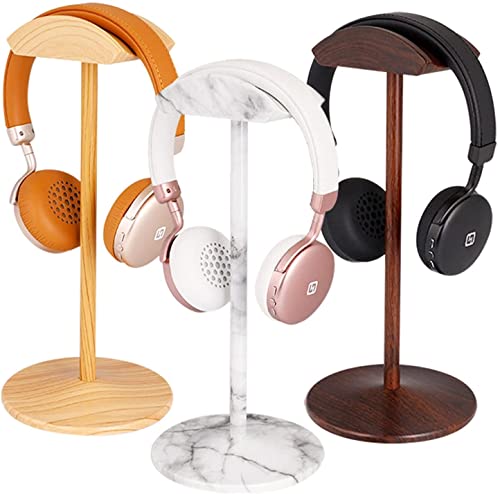 ANIIC Headset Stand Creative Metal Headset Rack Walnut Headset Stand Headset Rack Storage Rack Widely Compatible Earphone Rack Headphone Stand (Color : OneColor)