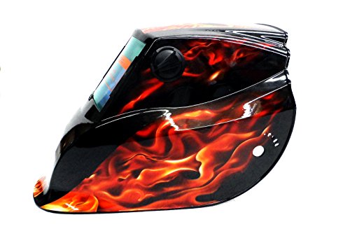 Auto Darkening Solar Welding Mask Professional Welder Helmet (Skull With Flames)