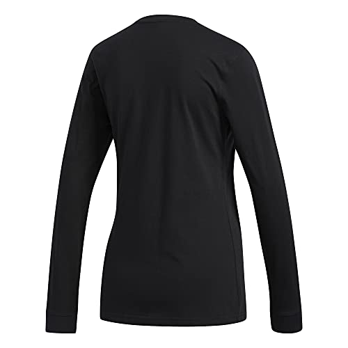 adidas womens Basic Badge of Sport Tee Black X-Small