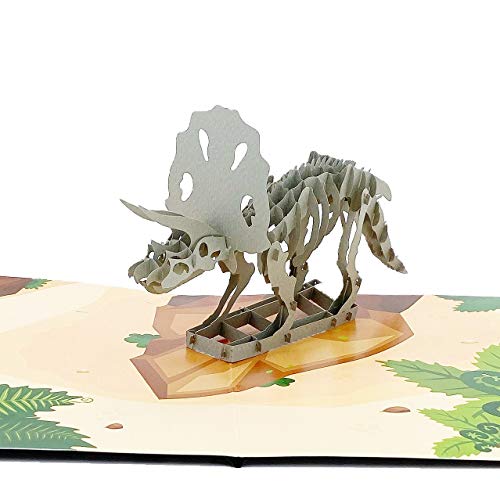 Liif Dinosaur 3D Greeting Pop Up Birthday Card, Happy Birthday Card for Kids, Boy, Son, all occasions, Birthday, Thank you, Thinking Of You, Congratulations