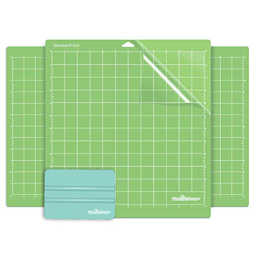 TECKWRAP StandardGrip Green Cutting Mat 12"x12" 3 Pack