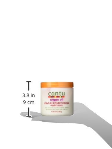 Cantu Argan Oil Leave-In Conditioner Repair Cream 16 Ounce (473ml) (2 Pack)