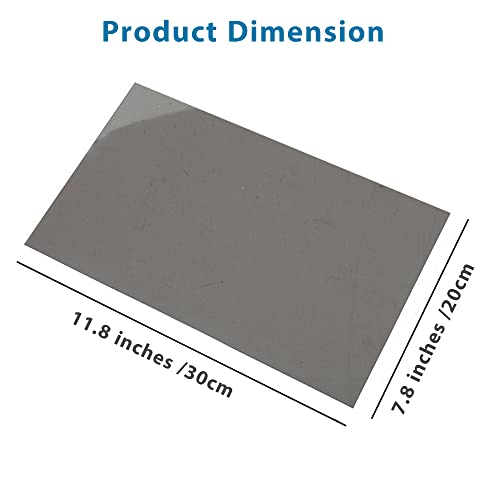 Adhesive Polarized Film Sheets Polarizer Linear Polarizing Filter 11.8 x7.8 inches for Screen Repair and Educational Physics, 2 Pack