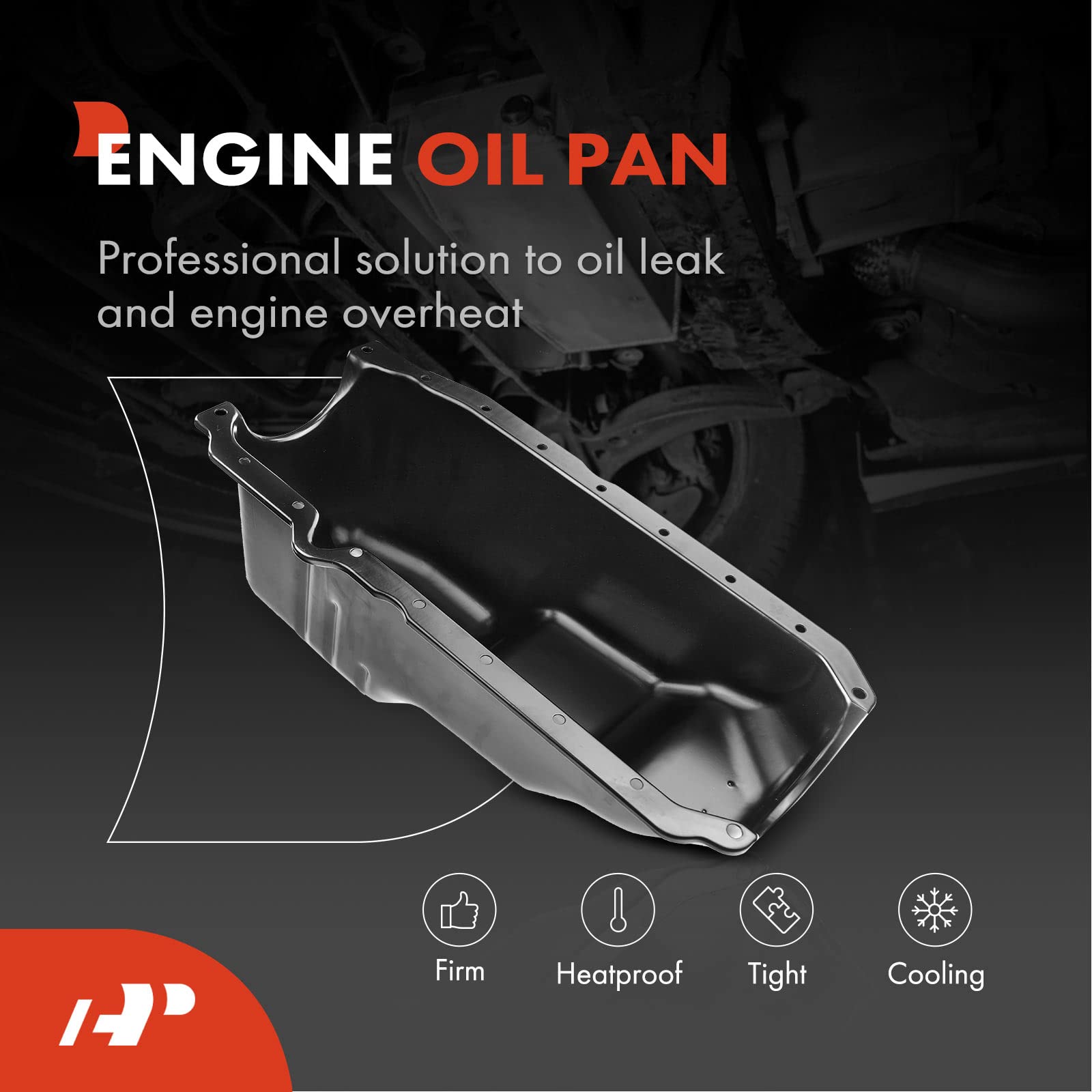 A-Premium Engine Oil Pan Sump with Drain Plug Compatible with Mercruiser OMC Yamaha Marine