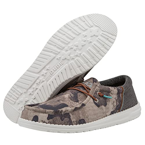 Hey Dude Men's Wally Baja Beachcomber Size 11 | Men's Shoes | Men's/Women's Lace Up Loafers | Comfortable & Light-Weight