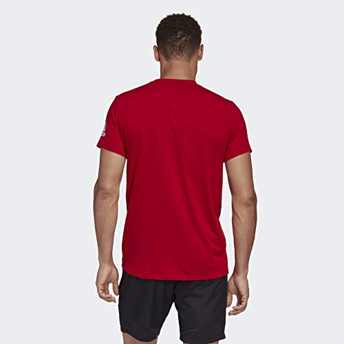 adidas Men's USA Volleyball Short Sleeve Tee Aeroready Team Power Red Large