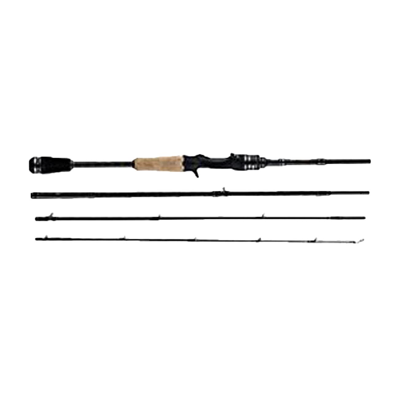 Abu Garcia HSPC-664M MGS Bass Fishing Rod, Bait, Hornet Stinger Plus, Pack Rod, 4 Pieces