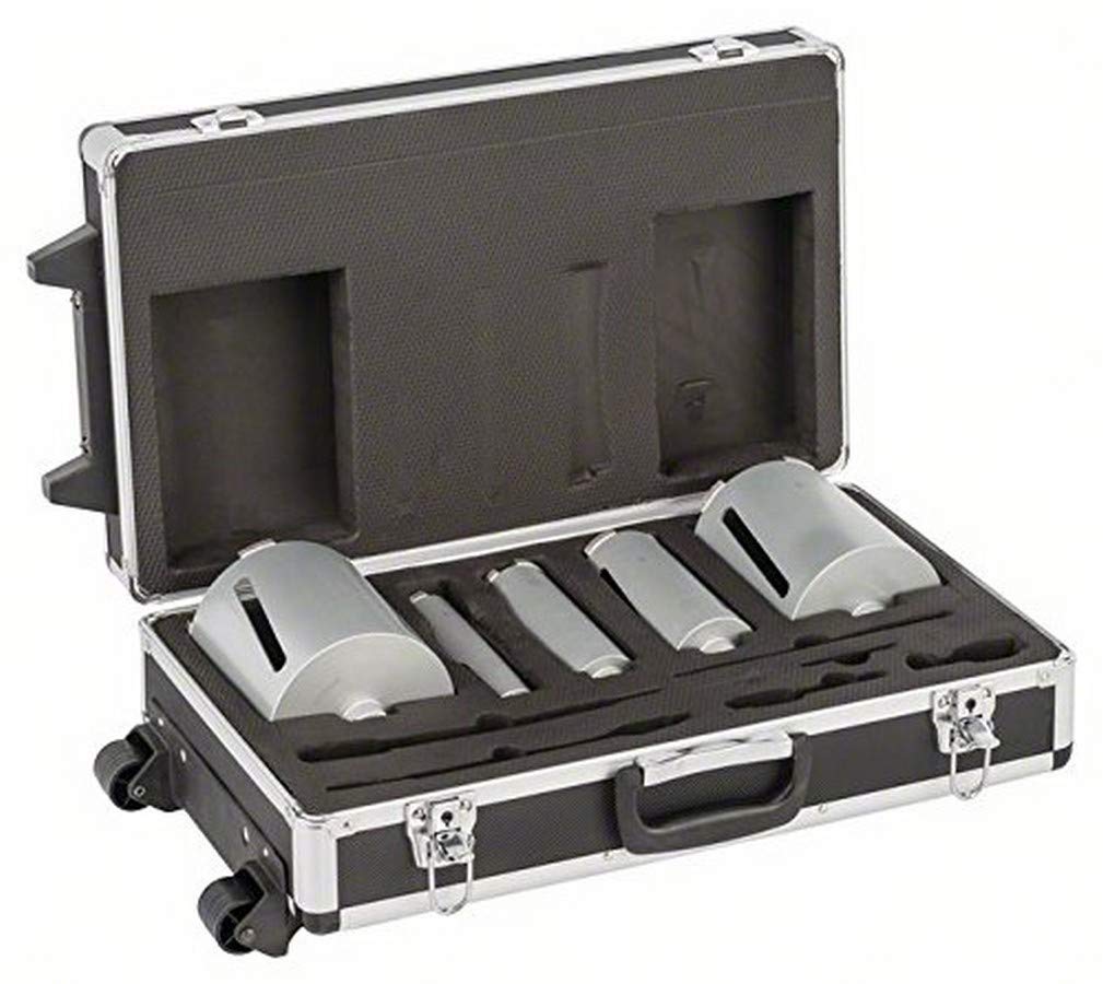 Bosch Accessories 2608587007 Diamond Core Drill Bit Set for Dry Core Drill G 1/2 Inch 38/52/65/117/127 x 150mm
