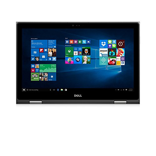 Dell i5568-0463GRY 15.6" FHD 2-in-1 Laptop (Intel Core i3-6100U 2.3GHz Processor, 4 GB RAM, 500 GB HDD, Windows 10) Gray