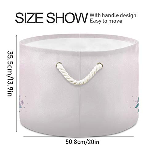 Large Storage Basket for Toys Cute Swan Storage Bin Box Kids Laundry Hamper for Nursery Clothes, Toys, Books, Home Decor