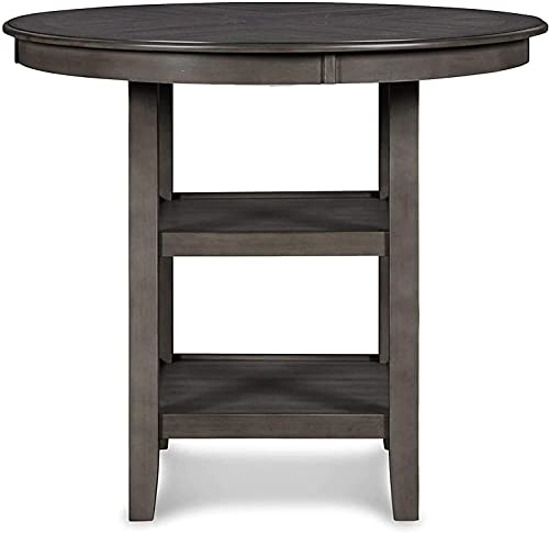 New Classic Furniture Gia 5-Piece Counter Dining Table Set, 42.25-Inch, Gray