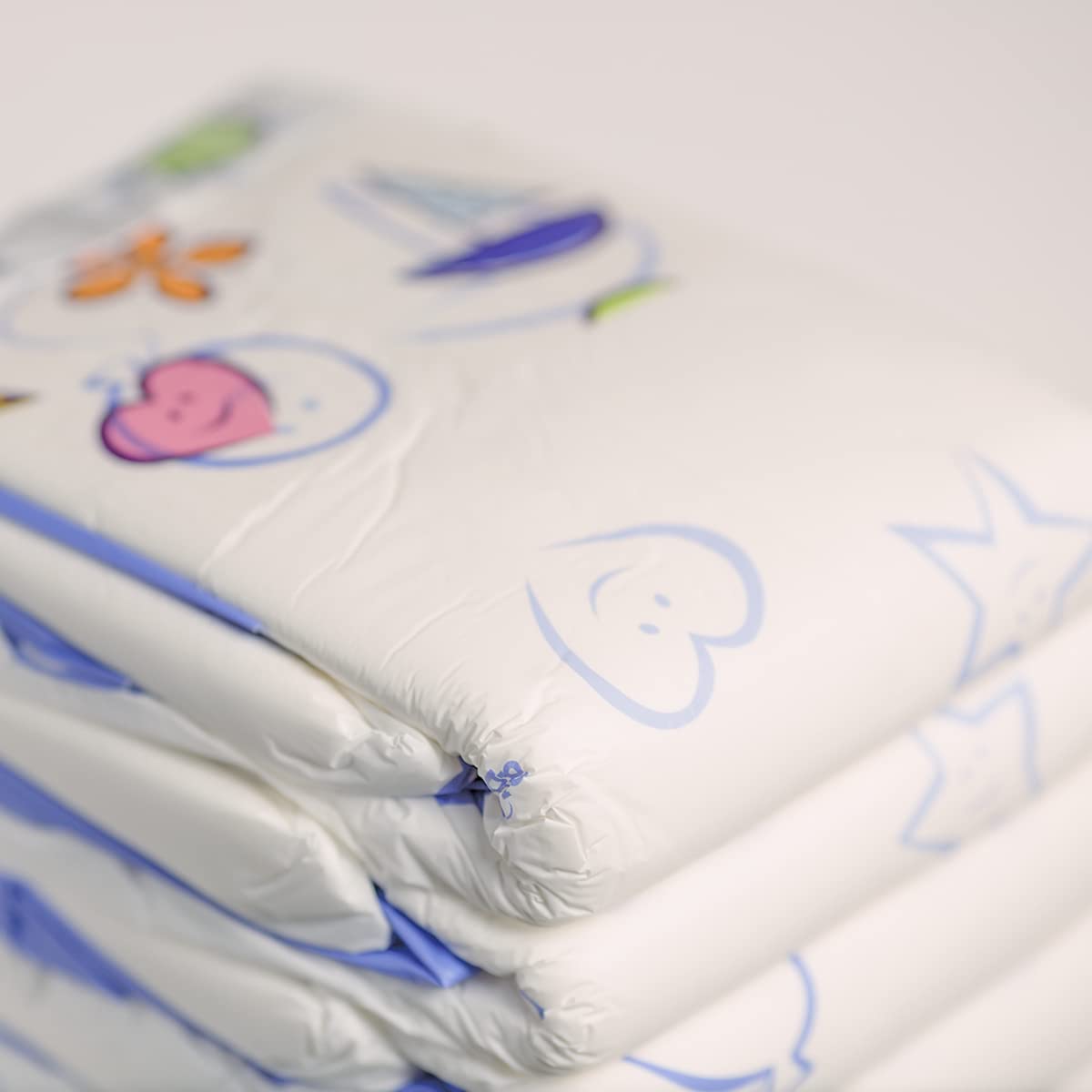 ABUniverse Cushies (Plastic Backed) Diapers (Pack of 10) (Large)