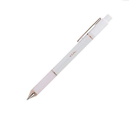 TUL Retractable Gel Pens, Limited Edition, Sunset Shades, Medium Point, 0.7 mm, Pearl White Barrel, Blue Ink, Pack of 4