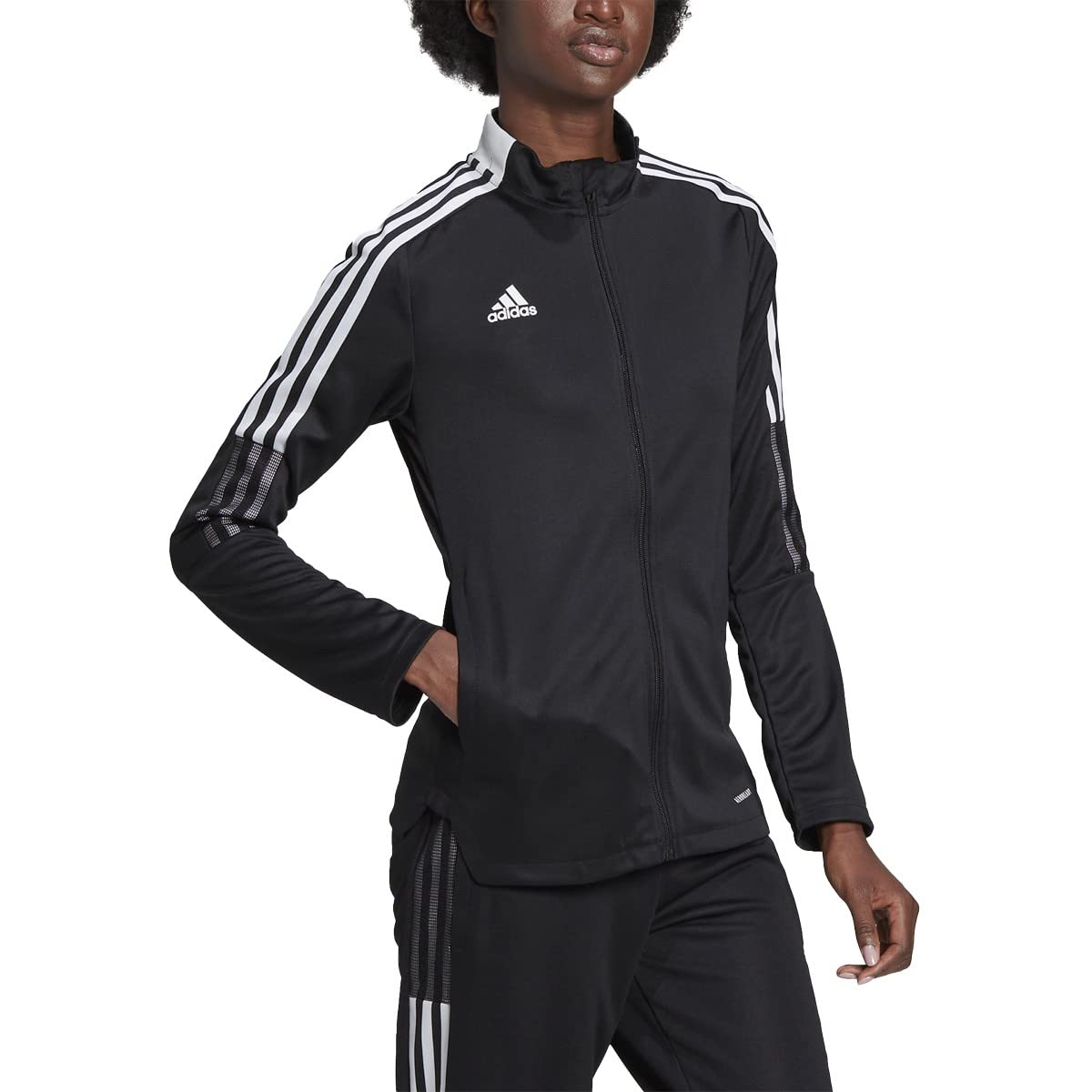 adidas womens Tiro 21 Track Jacket Team Grey X-Large