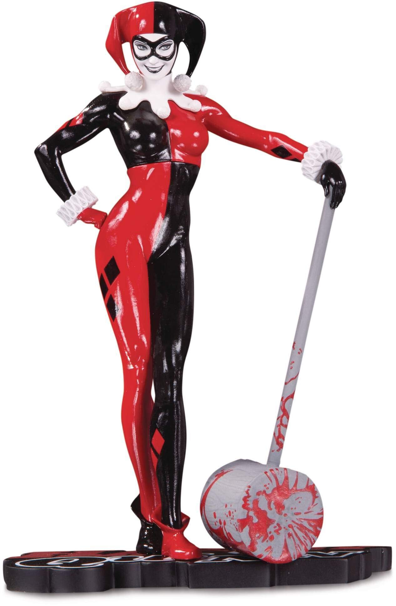 DC Collectibles Harley Quinn Red, White & Black: Harley Quinn by Adam Hughes Statue, Multicolor