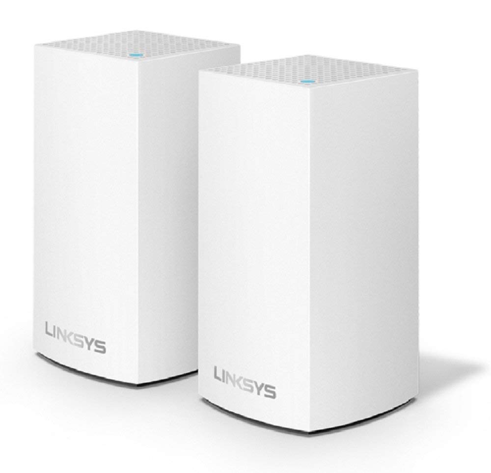 Linksys WHW0102 Velop Whole Home Smart Mesh Wi-Fi System with 2-Port Gigabit Ethernet 2 Pack, White (Renewed)