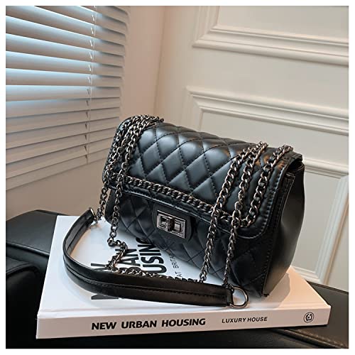 capasin Quilted Small Crossbody Women'S Shoulder Handbags Purses Bags (Black C)