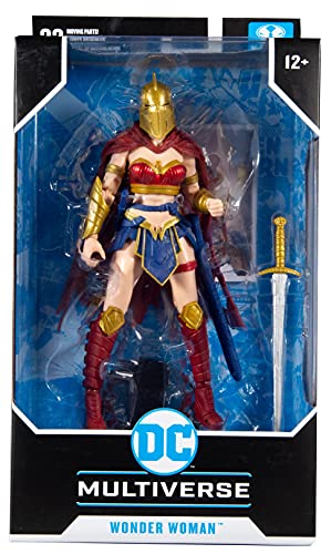 DC Multiverse 7 Inch Action Figure Comic Series - Wonder Woman with Helmet of Fate