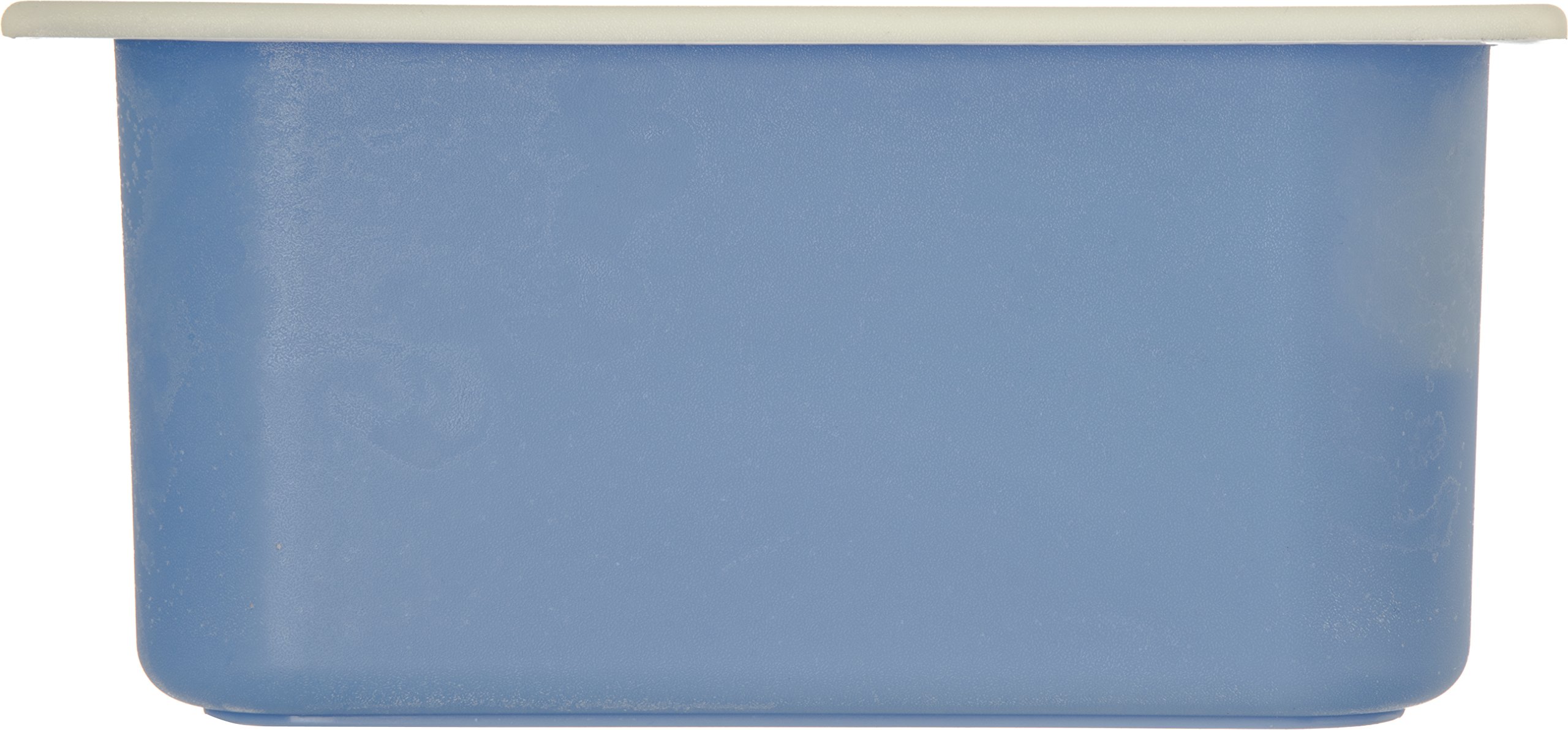 Carlisle FoodService Products Coldmaster Coolcheck Plastic Food Pans, Divided for Catering, Kitchens, Restaurants, 3.4 Quarts, White, Blue