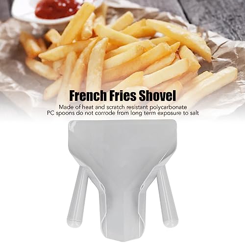French Fry Bagger Scoop, Commercial Fry Bagger, Chip Popcorn Bagger Scoop, Desserts Scooper for Ice, Candy, Snacks, French Fries, Popcorn, Nuts, Double Handle Quick Fill Tool
