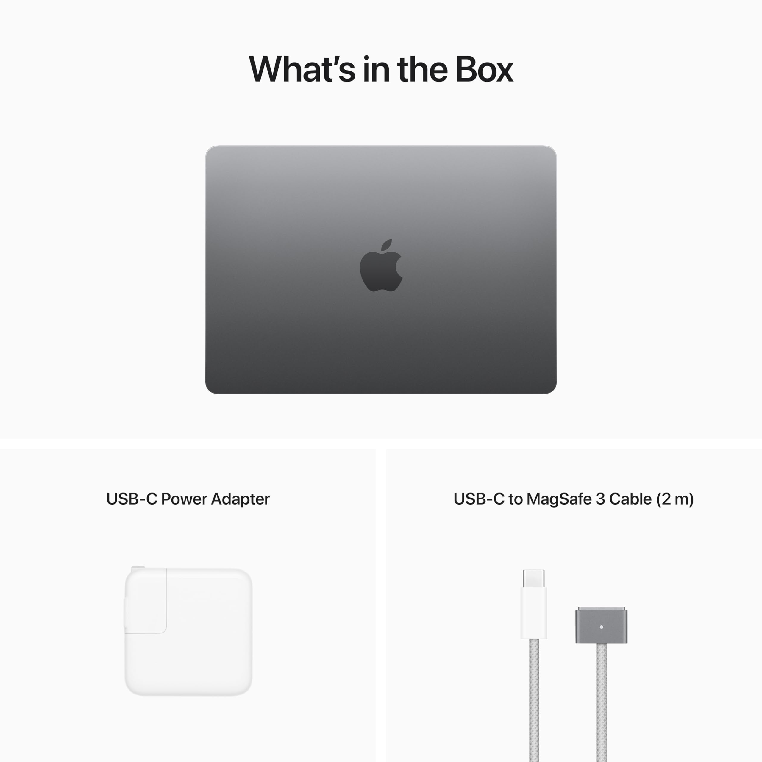 Apple 2022 MacBook Air Laptop with M2 chip: 13.6-inch Liquid Retina Display, 8GB RAM, 512GB SSD Storage; Space Gray with AppleCare+ (3 Years)