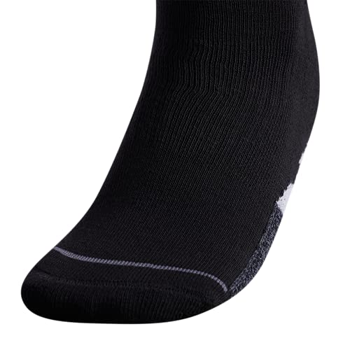 adidas Women's Cushioned Crew Socks (3-Pair), Black/Clear Onix Grey/Onix Grey, Medium