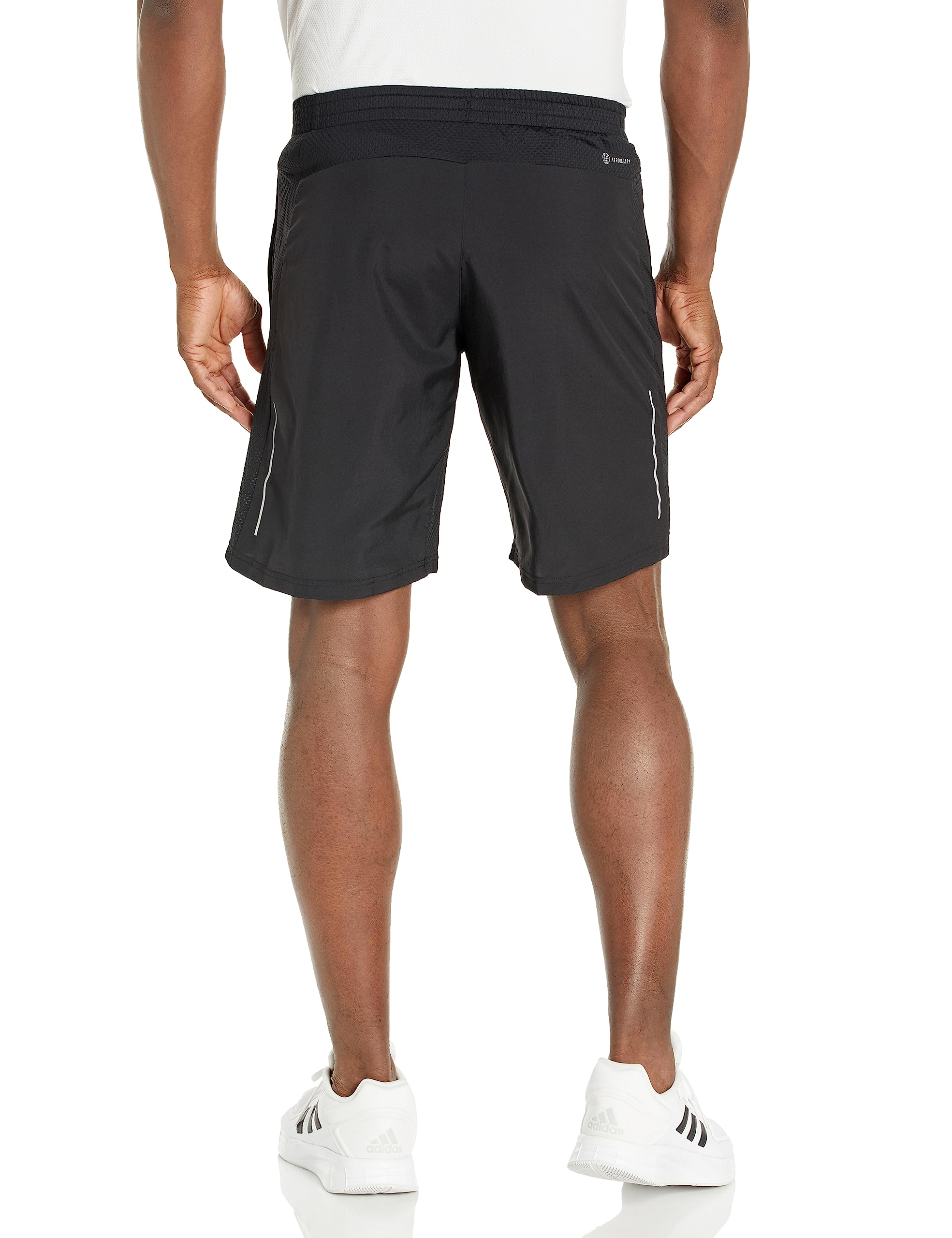 adidas Men's Own The Run Cooler Shorts, Grey Four/Blue Rush, Small