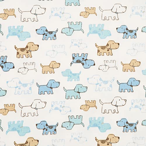 Little Me Baby Boys' Cute Puppies Swaddling Receiving Blanket