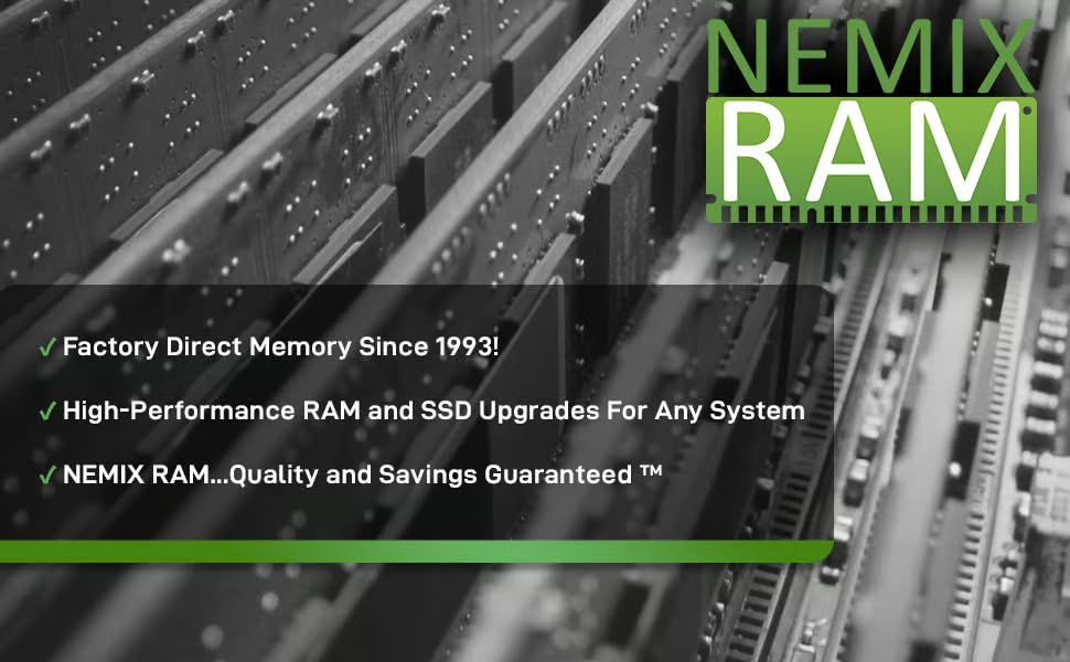 512GB 8x64GB DDR4-3200 PC4-25600 2Rx4 RDIMM ECC Registered Memory by NEMIX RAM