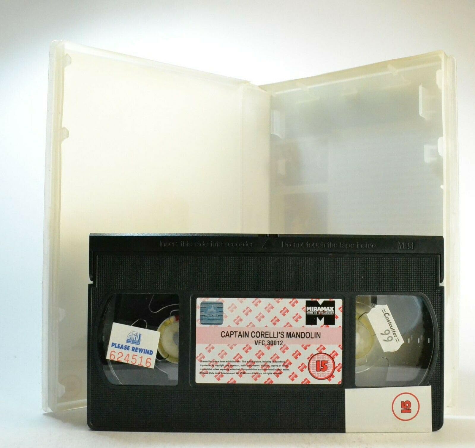 Captain Corelli's Mandolin: Romance/Drama - Large Box - N.Cage/P.Cruz - Pal VHS