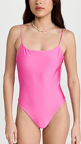 JADE Swim Women's Trophy One Piece, Azalea Sheen, Pink, S