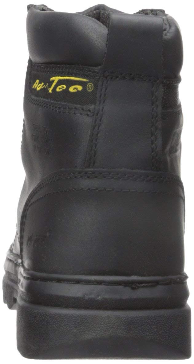 Ad Tec Men's 6" Ankle Laceup Leather Certified Work & Hiker Boot | Steel Toe, Padded Collar, Cushioned Insole & Oil Resistant Outsole